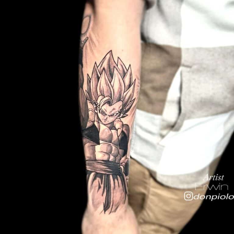 Super Saiyan Tattoo: Dragon Ball Goku and Gohan Tattoos